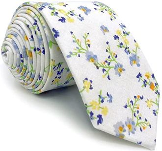 Shlax & Wing Cotton Cravate Pour des Hommes Maigre Printed Floral