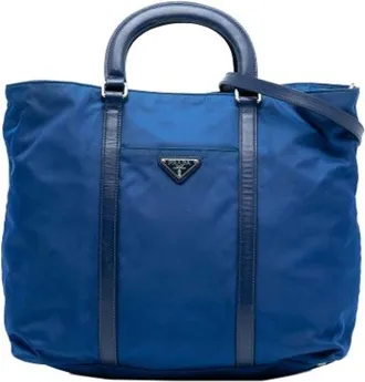 Prada unisex, Pre-owned, Bleu, Taille: ONE Size Pre-owned Vintage Satchel