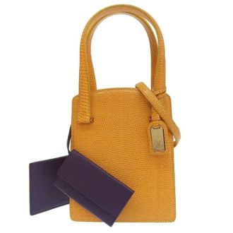 Louis Vuitton Pre-owned Cuir sacs-main - Femme - Pre-owned - Orange - Taille: ONE Size