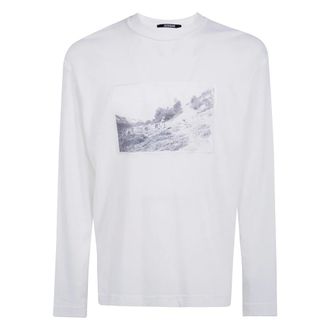 Jacquemus Homme, Tops, Bleu, Taille: S Le T-shirt Paysan Long Sleeves