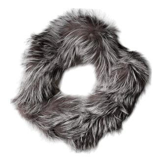 Dolce & Gabbana Femme, Accessoires, Gris, Taille: ONE Size Fs224A Fur Shawl Scarf