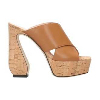 Sergio Rossi Femme, Chaussures, Brun, Taille: 35 EU Sandales à talons hauts
