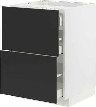 IKEA METOD / MAXIMERA Unterschr.f Kochf/2 Fronten/3 Sch