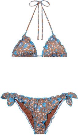MC2 Saint Barth Femme, Maillots de bain, Multicolore, Taille: 42 FR Sarius Frou Frou Triangle Bikini
