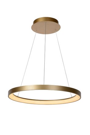 Lucide VIDAL - Pendelleuchten - &Oslash; 58 cm - LED Dim. - 1x50W 2700K - Mattes Gold/Messing, Mattes Gold/Messing, Opal