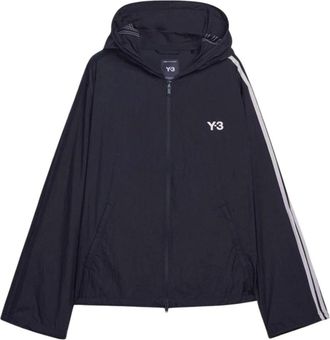 Yohji Yamamoto Homme, Vestes, Noir, Taille: M Nyl Wire 3S TT
