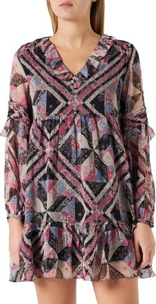 Pepe Jeans London Damen Pitu LS Dress, 0aamulti, XS EU