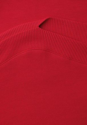 Street One Kurzarmshirt LTD QR u-boat shirt w.rib coll