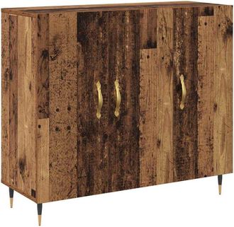vidaXL Buffet Marron 90 x 34 x 80 cm Bois ding&eacute;nierie Vidaxl