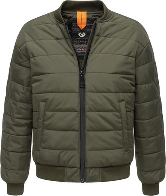 Ragwear Damen Winterjacke wasserdichte Kurze Bomberjacke mit wasserdichtem Reißverschluss Bombina YOUMODO Dark Olive Gr. XXL