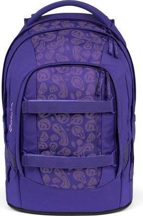 Satch pack ab 5. Klasse ergonomisch 30L Stauraum standfest Organisationstalent Bright Faces - Lila