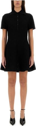 Givenchy Polo Collar Short Sleeves Dress - - Dresses - Damen - Schwarzk - M