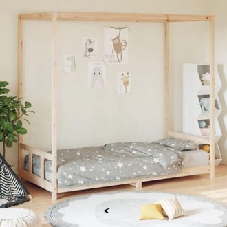 vidaXL Kinderbett 90x200 cm Massivholz Kiefer - Vidaxl