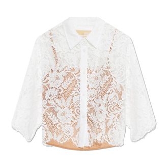 Michael Kors Lace Shirt - - Blouses & Shirts - Damen - Wei&szlig; - L
