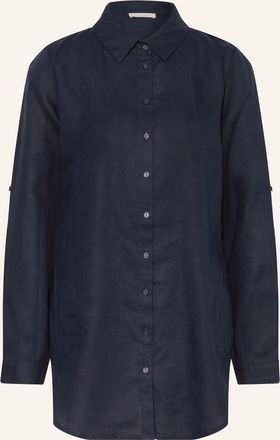 Lilienfels Lilienfels Hemdbluse Aus Leinen blau