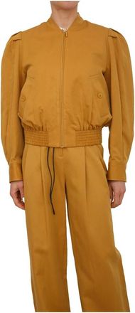 Twinset Femme, Vestes, Brun, Taille: 38 FR Giubbino Senape