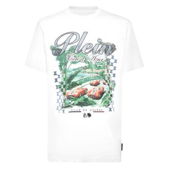 Philipp Plein T-Shirt Rundhals D Azur - - Tops - Herren - Wei&szlig; - 3XL