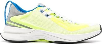 Lanvin Low-Top Sneaker - Lemon Yellow And Blue Colour-Block Mesh Sneakers - Gr. 40 (EU) - in Wei&szlig; - f&uuml;r Damen