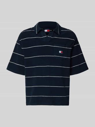 Tommy Jeans Regular Fit Poloshirt aus Baumwoll-Mix