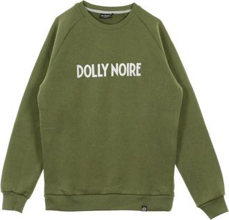 Dolly Noire Logo Capital Crewneck Sweatshirt - - Sweatshirts & Hoodies - Herren - Gr&uuml;n - S