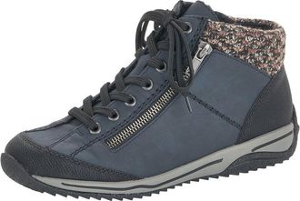 Rieker Damen Stiefeletten L5223, Frauen Schn&uuml;rstiefelette, Freizeit leger Stiefel Chukka Boot halbstiefel,blau-kombi,39 EU / 6 UK