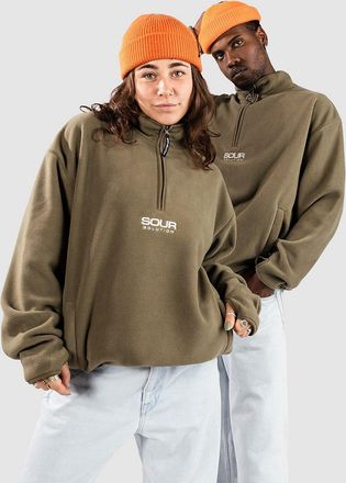 Sour Solution Half Zip Micro Fleece Half-Zip Fleece Pullover olive