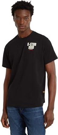 G-Star G-Star Homme T-Shirt Engine Back Graphic Loose, Noir (dk black D24690-C336-6484), XL