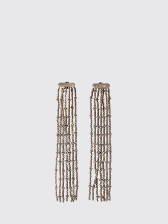 Brunello Cucinelli Boucles doreilles pendantes en argent 925 avec fermoir papillon