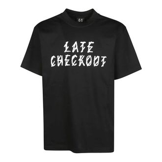44 Label Group T-Shirt mit V-Ausschnitt und kurzen &Auml;rmeln - - Tops - Herren - Schwarzk - XS