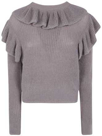 Twin-Set Sweater With Ruffles