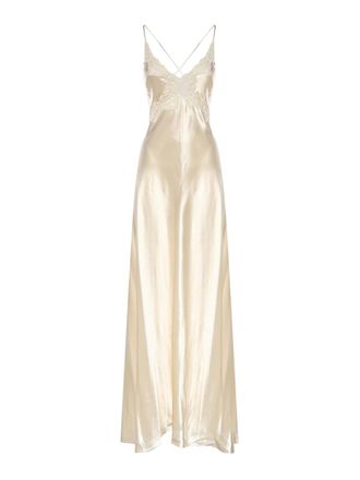 Alberta Ferretti Maxi Robe - Blanc