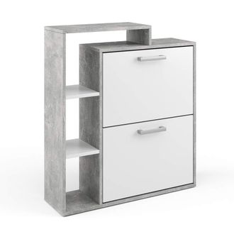 Vicco Schuhkipper Orlando, Schuhregal, Beton, 24.5 x 90 cm