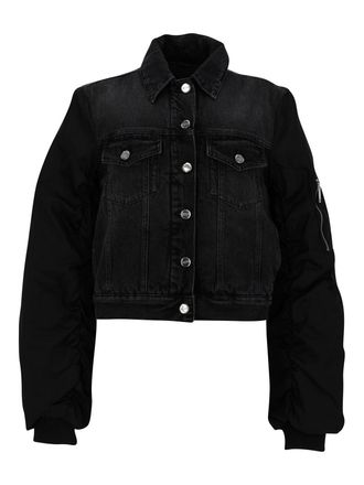 Ganni Veste En Jean - Noir