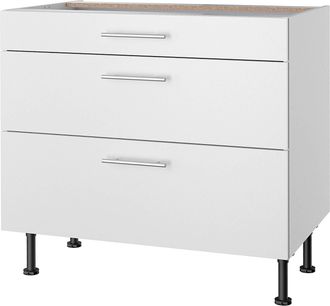 Optifit home24 Unterschrank IV 90cm Weiß/Weiß