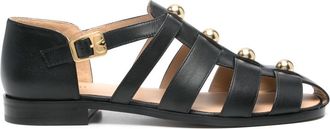 Valentino Garavani Studshield Fisherman Sandalen - Schwarz