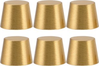 NUOBESTY 6 St&uuml;ck Messing-Schneidebrettf&uuml;&szlig;e: 10 mm Schneidebrettf&uuml;&szlig;e, rutschfeste Beinpolster f&uuml;r K&uuml;chenm&ouml;bel und ger&auml;te