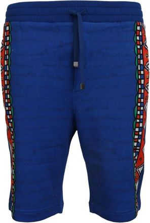 Dolce & Gabbana Homme, Shorts, Bleu, Taille: XS Printed Shorts