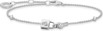 Thomas Sabo Thomas Sabo Damen Armband Schloss Zirkonia 925 Sterlingsilber A2040-051-14-L19V
