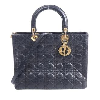 Dior Sac &agrave; main Pre-owned Lady Dior Large - Femme - Pre-owned - Noir - Taille: ONE Size