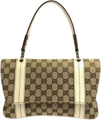 Gucci Sac bandouli&egrave;re GG Canvas Pre-owned - Femme - Pre-owned - Beige - Taille: ONE Size