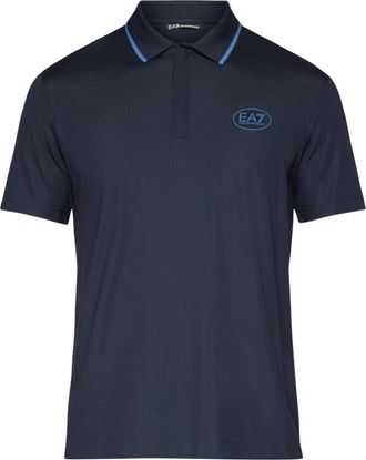 Emporio Armani Emporio Armani Ea7, Homme, Tops, Bleu, Taille: XL Polo