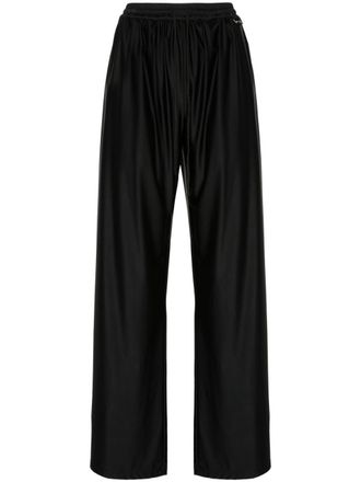 Marine Serre pantalon à coupe évasée - Noir