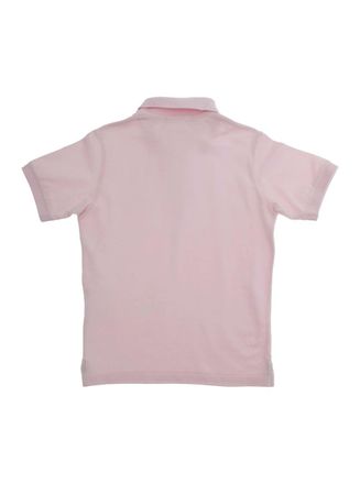 Stone Island Boys Polo Shirt Pink Cotton T-Shirts And Polos