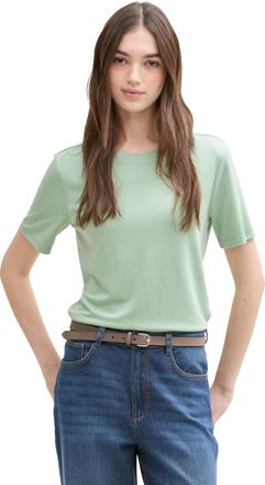 Tom Tailor Damen 1041160 T-Shirt, 13632-Fresh Mint Green, L