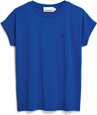 Armedangels Damen T-Shirt aus Bio-Baumwolle IDAARA Loose Fit Lapis Blue
