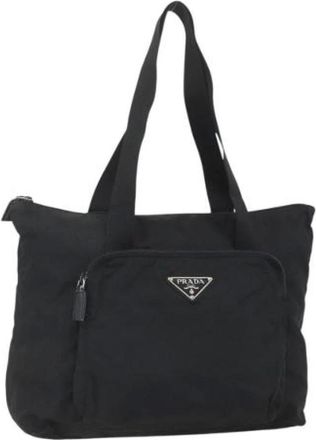 Prada unisex, Pre-owned, Noir, Taille: ONE Size Sac cabas en nylon Pre-owned