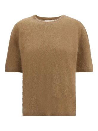 Lisa Yang Maren short-sleeve top - Braun