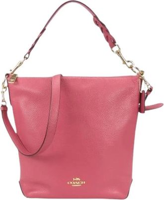 Coach Sac bandouli&egrave;re en cuir pr&eacute;-poss&eacute;d&eacute; - Femme - Pre-owned - Rose - Taille: ONE Size