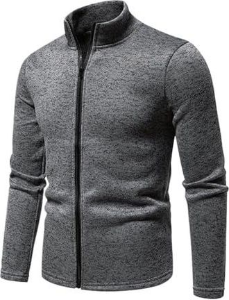Generic Veste d&eacute;contract&eacute;e &agrave; Fermeture &eacute;clair pour Homme Automne/Hiver 2024 Ch&acirc;le Cardigan Hommes