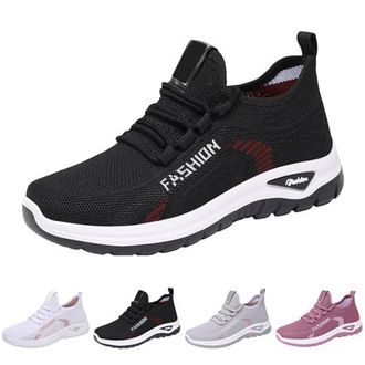 Generic Baskets blanches pour femme - Chaussures de sport respirantes et antid&eacute;rapantes - Chaussures de course l&eacute;g&egrave;res - Chaussures basses &eacute;l&eacute;gantes - Chaussu